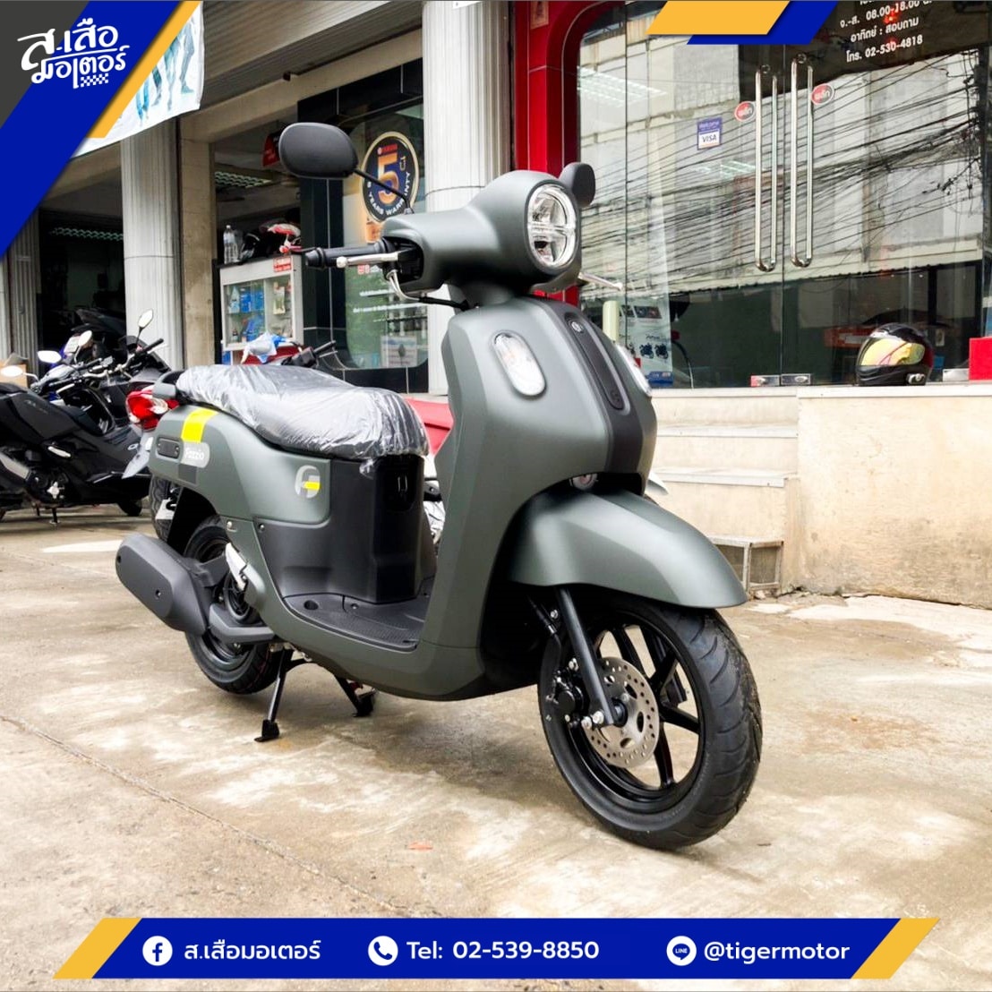 วันนี้พาชมรอบคัน Yamaha Fazzio - ส. เสือ มอเตอร์
